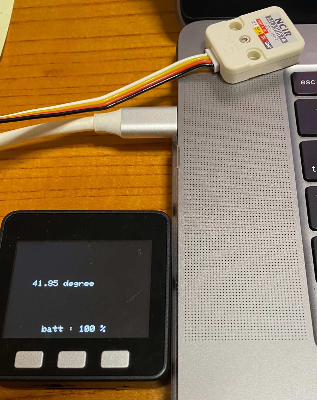 MLX90614 thermal sensor(M5stack) – Blowing in the wind