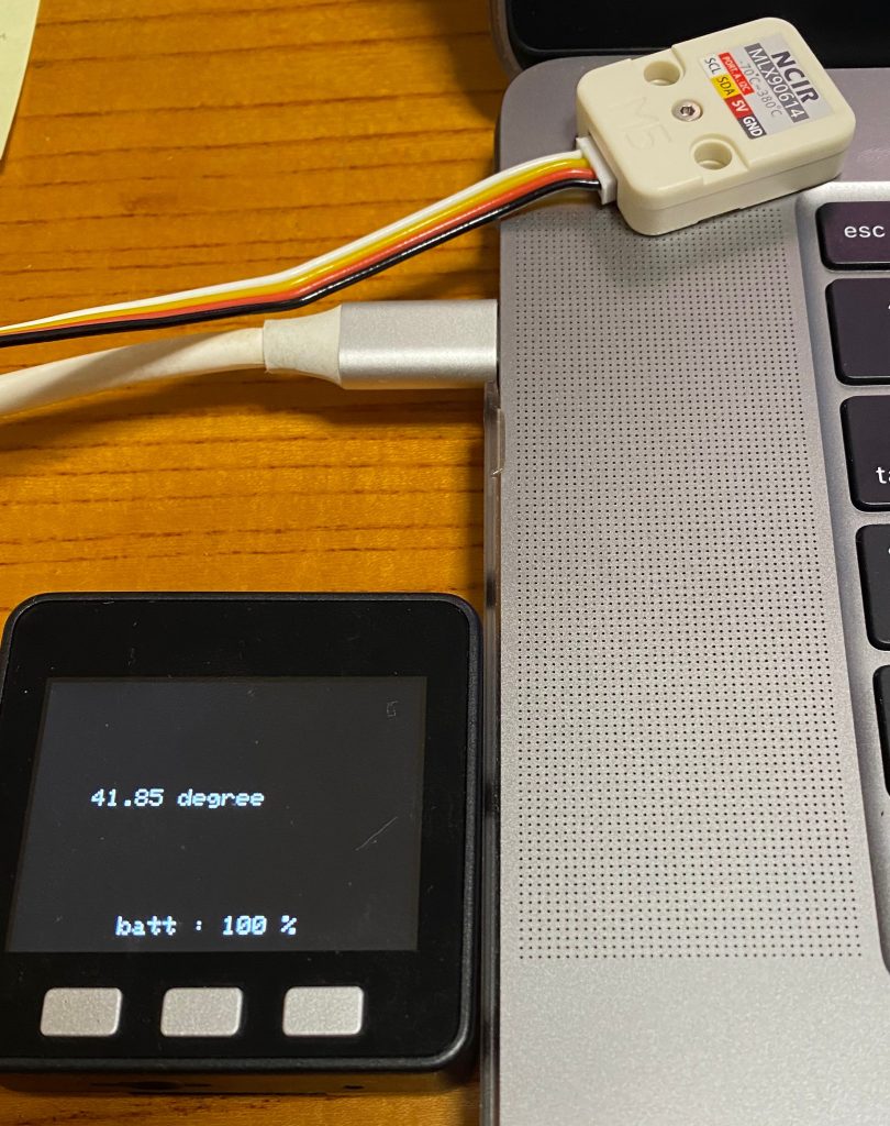 MLX90614 thermal sensor(M5stack) – Blowing in the wind