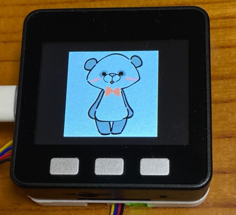 M5Stackでオンメモリのイメージデータを表示する – Blowing in the wind